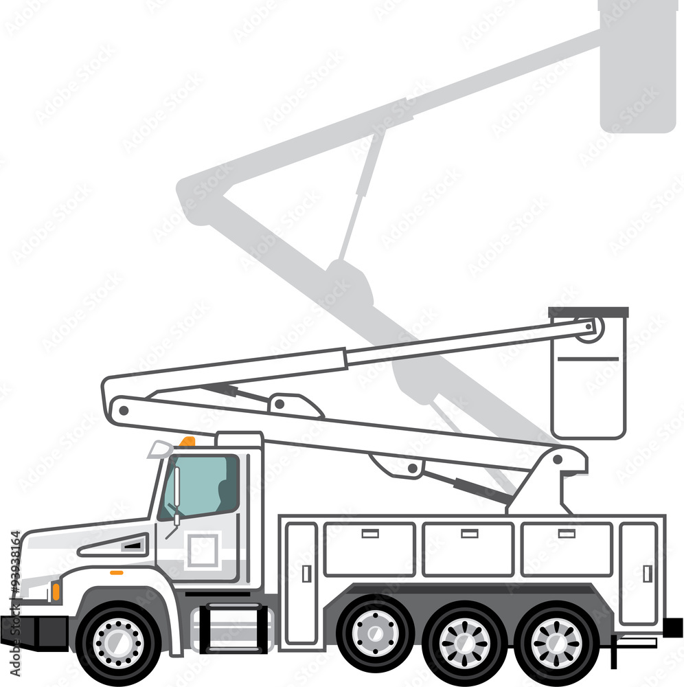 Service Truck Stock Vector | Adobe Stock
