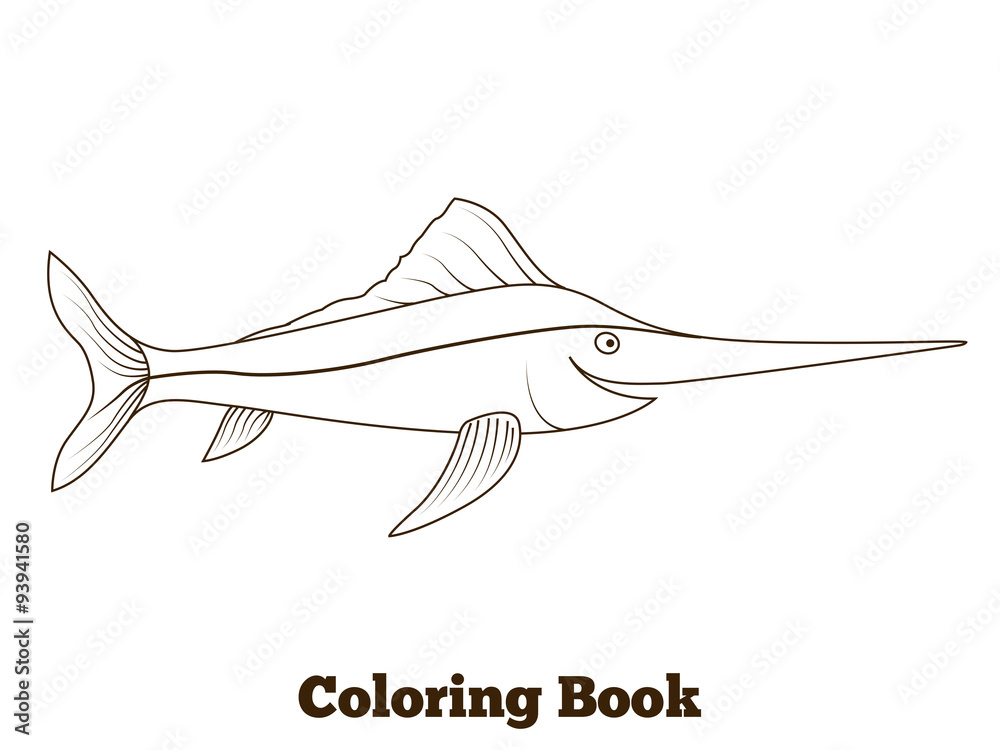Swordfish Coloring Pages
