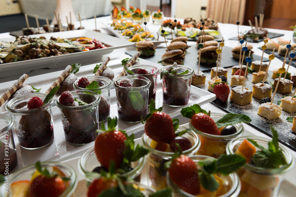 Fingerfood-Buffet in der Gastronomie Stock Photo | Adobe Stock