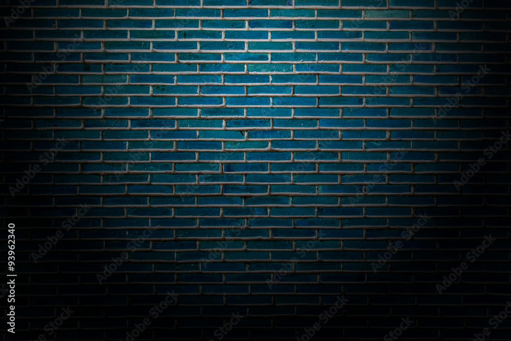 Dark blue brick wall texture background Stock Photo | Adobe Stock
