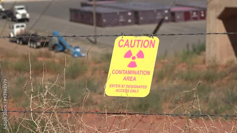 Moab Utah UMTRA warning sign contamination radiation uranium site 4K ...