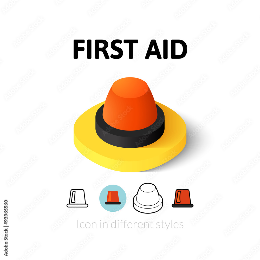 First aid icon in different style Stock Vector | Adobe Stock