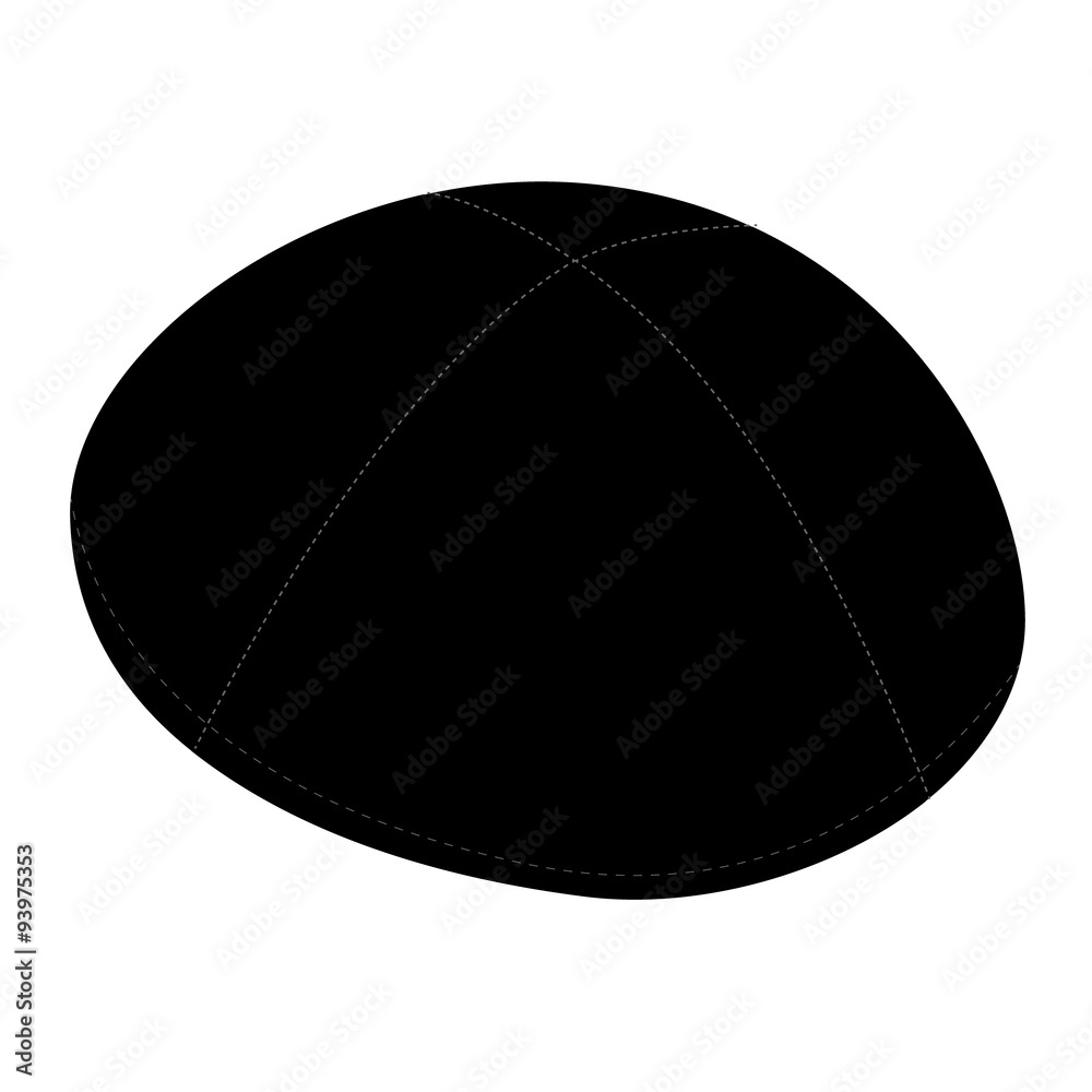Kippah vector Stock Vector | Adobe Stock