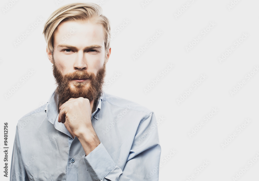 young bearded man Stock Photo | Adobe Stock