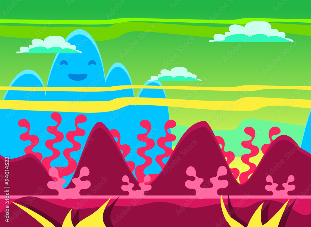 Game Background Vector Illustration Set Stock Vector | Adobe Stock