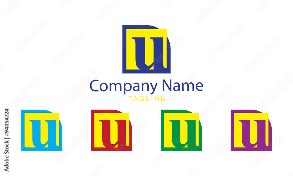 Vetor de U Block Logo Vector do Stock | Adobe Stock
