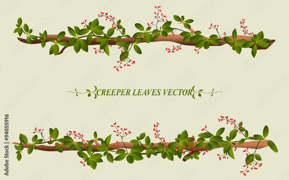 Horizontal Flower Vine