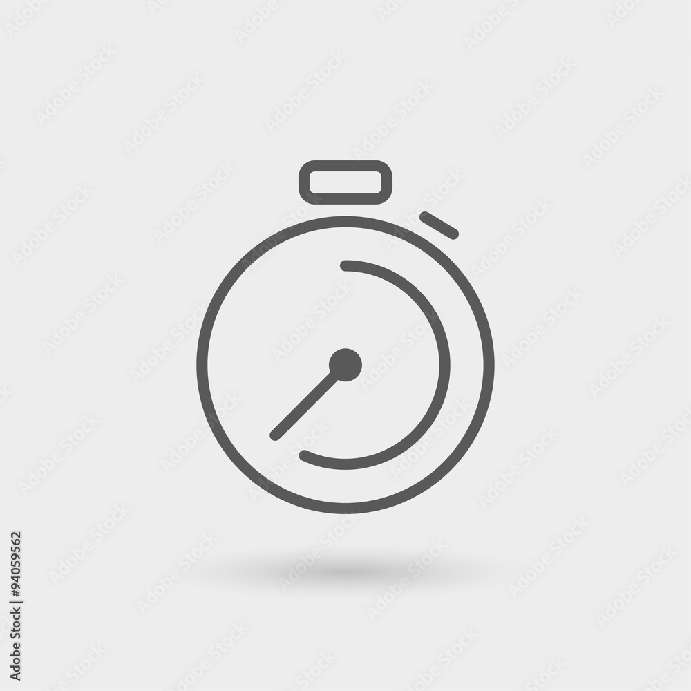 fast thin line icon Stock Vector | Adobe Stock
