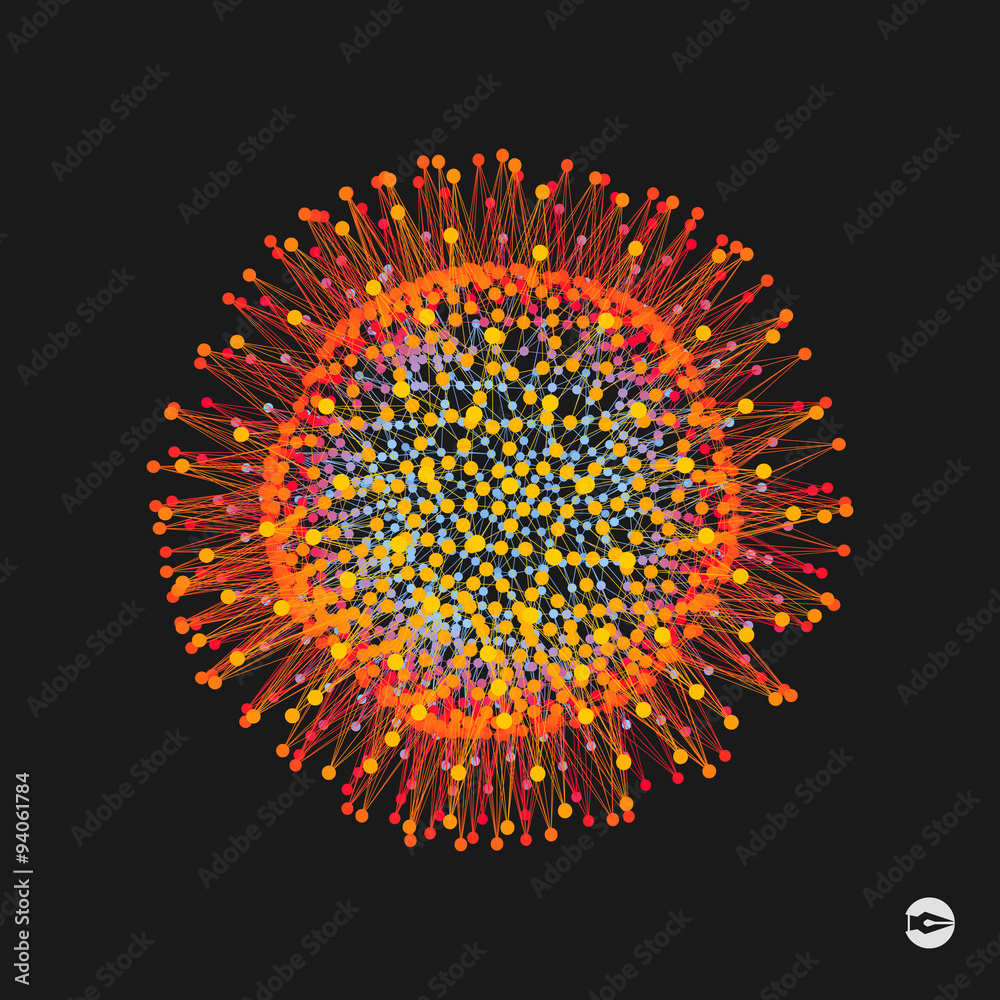 3d sphere. Technology concept. Vector illustration. Stock Vector ...