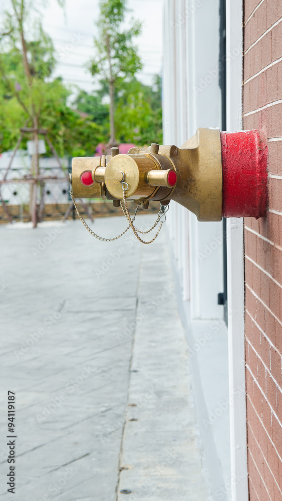 Water Outlets With Red Pipes, For Fire Fighting . Looks Like Sna Stock ...