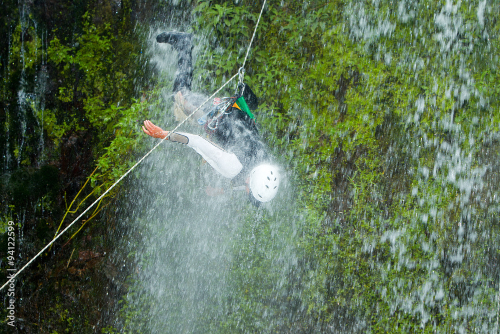 accident during canyoning on pucayacu river canyon near banos ecuador ...