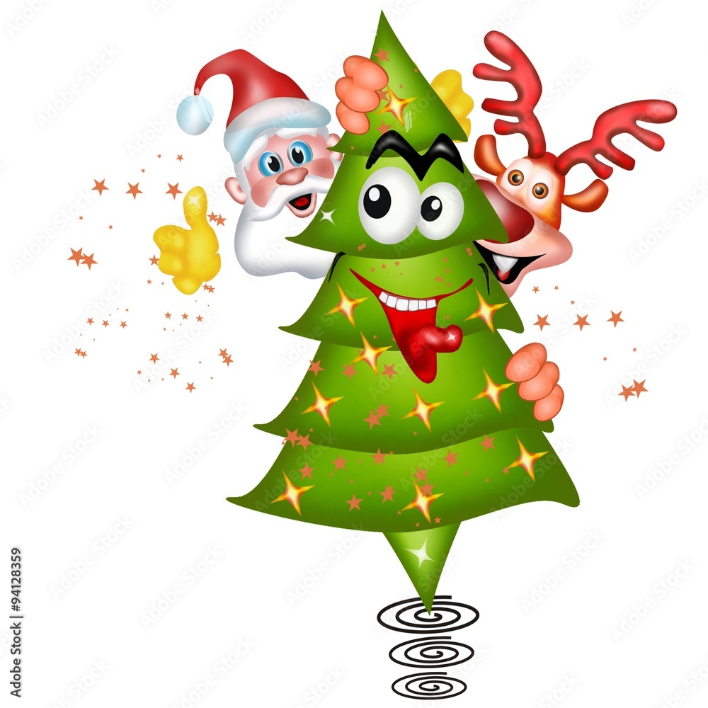 natale cartoon style Stock Illustration | Adobe Stock