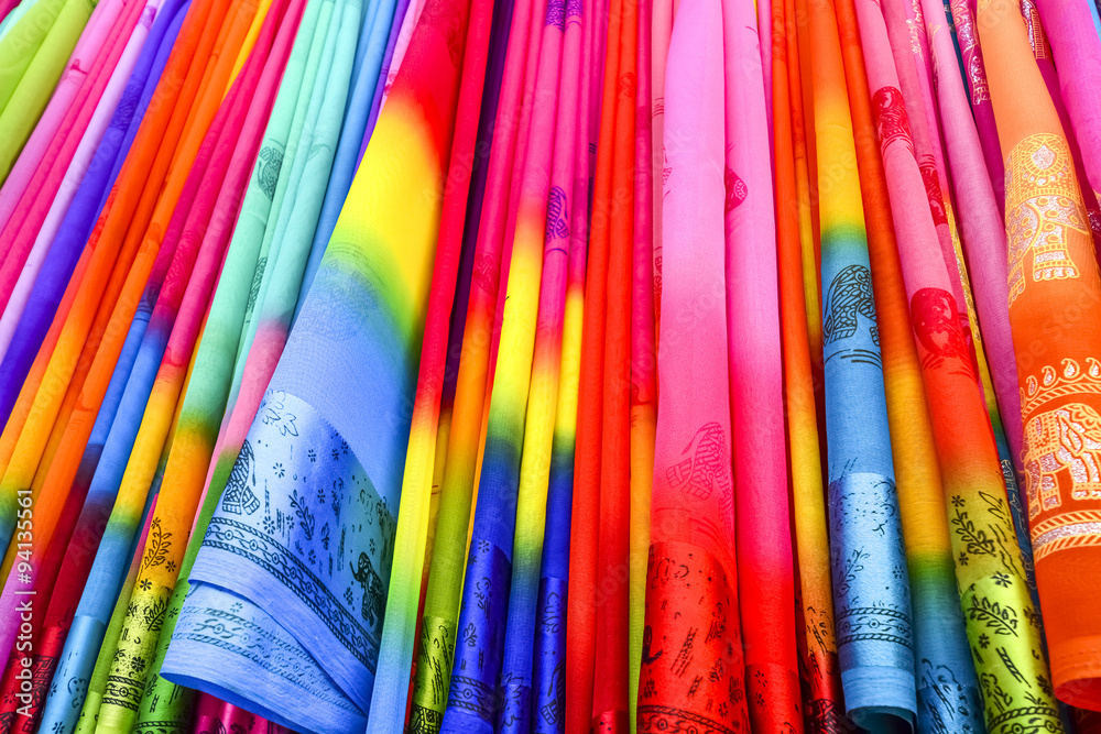 Colorful Sari background Stock Photo | Adobe Stock