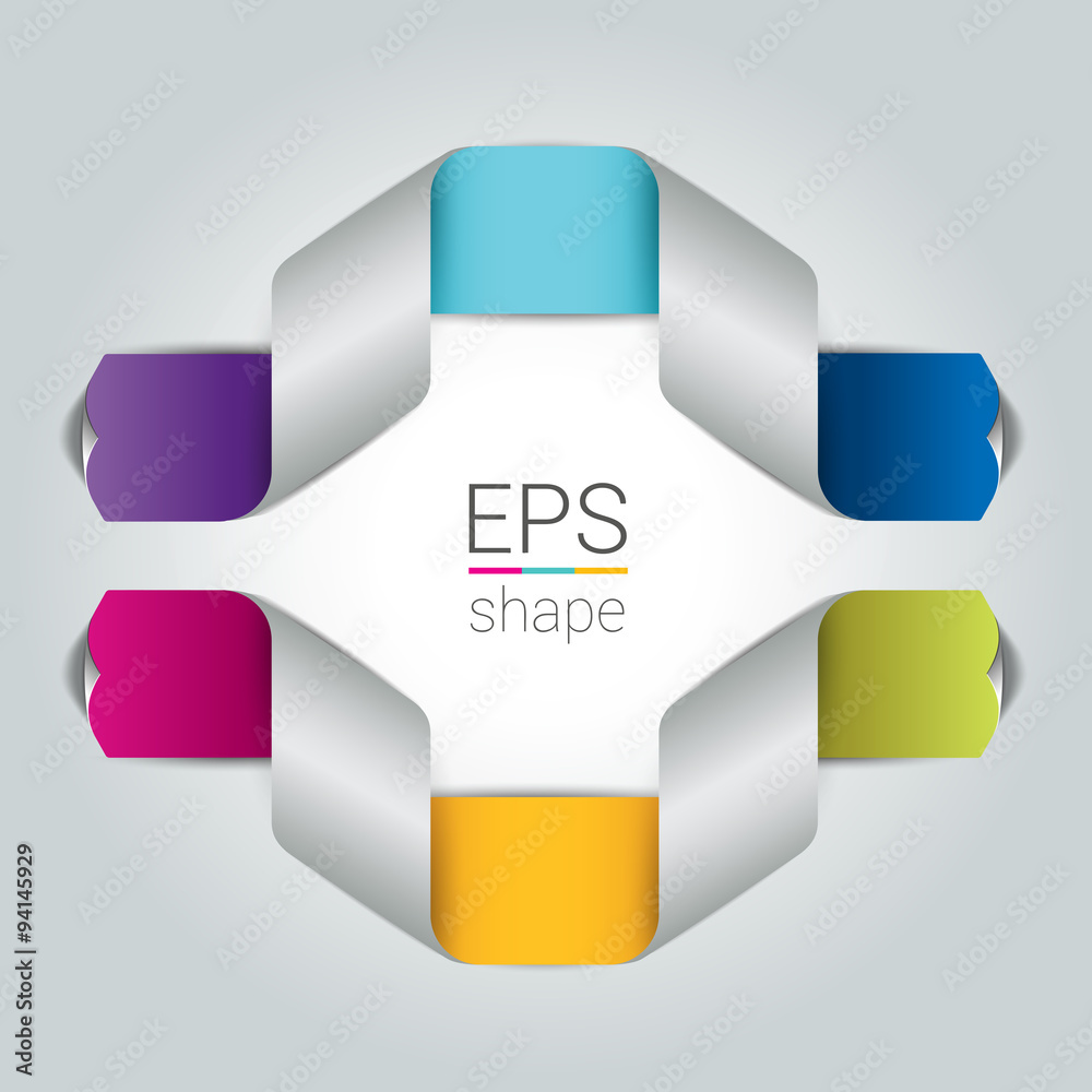 Six step banner, design, chart, infographic, step by step number option ...