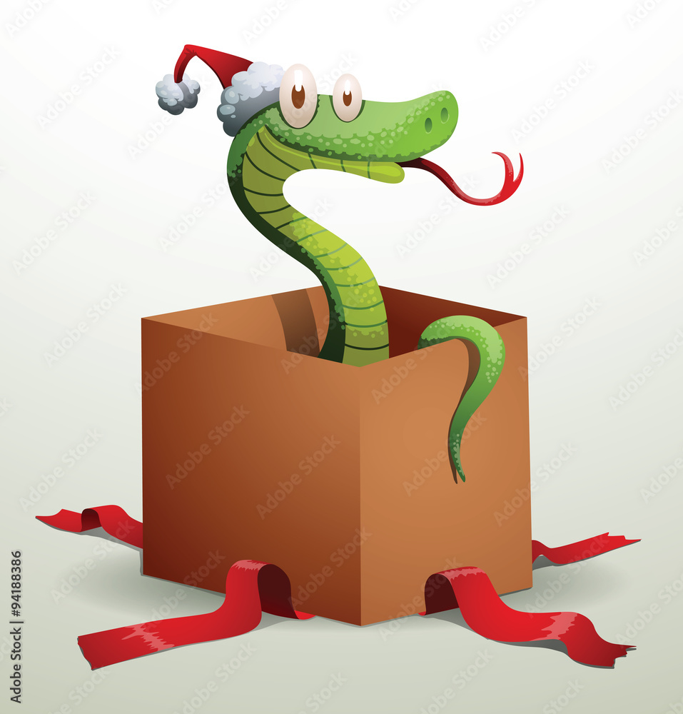 Santa Cartoon Snake