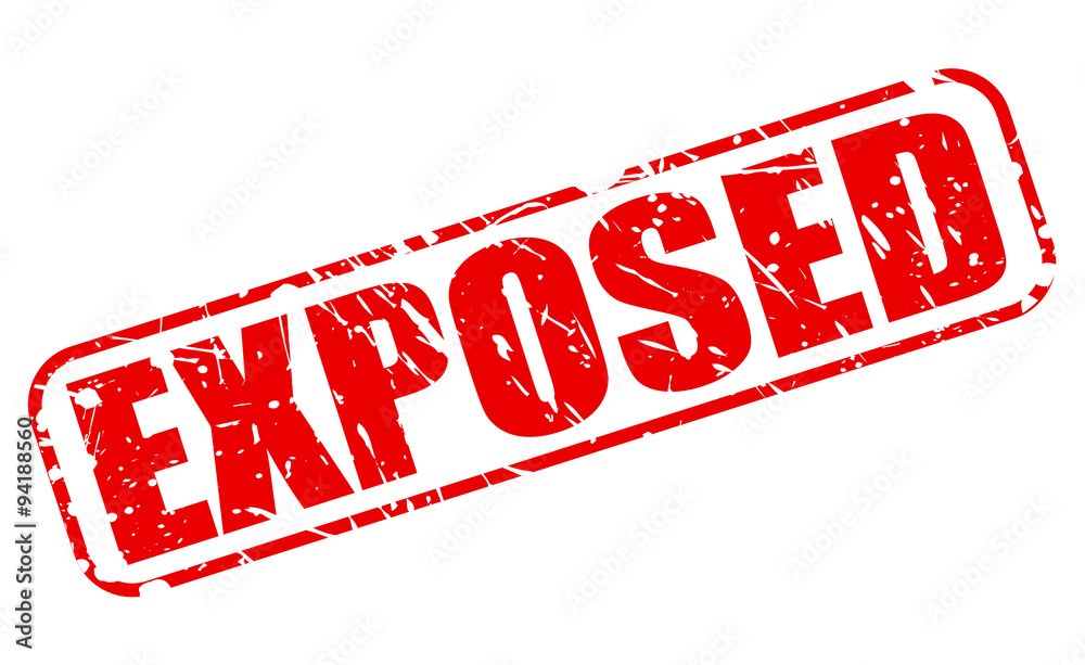 EXPOSED red stamp text Stock Vector | Adobe Stock