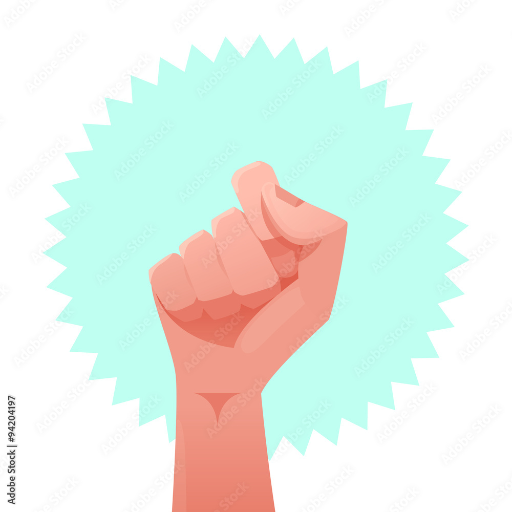 Fist illustration Stock Vector | Adobe Stock