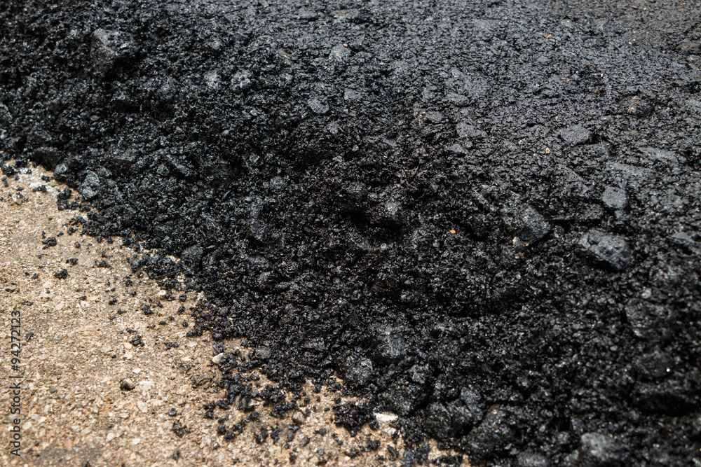 Close-up asphalt at the road under construction. Stock Photo | Adobe Stock