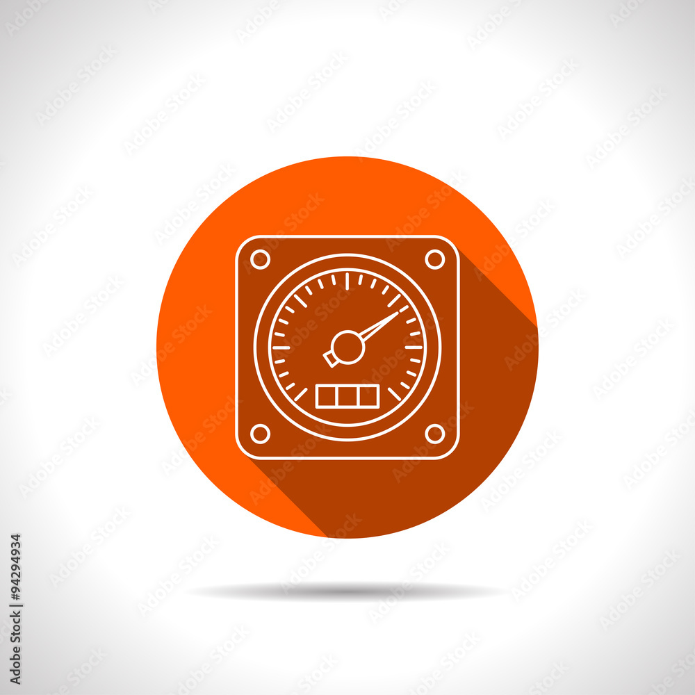 vector icon of gauge Stock Vector | Adobe Stock