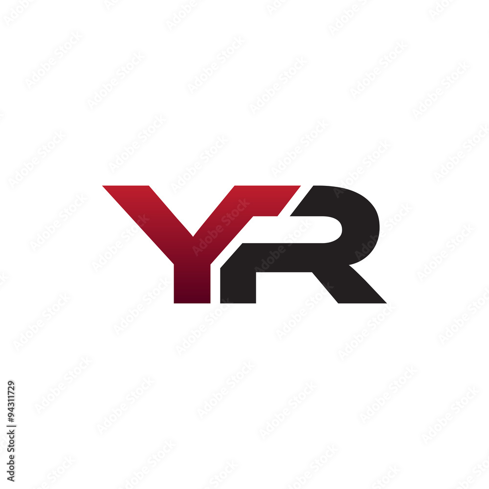 Modern Initial Logo YR Stock Vector | Adobe Stock