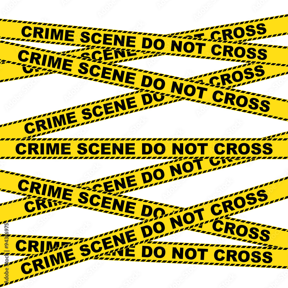 Crime Scene Warning Background Stock Vector | Adobe Stock
