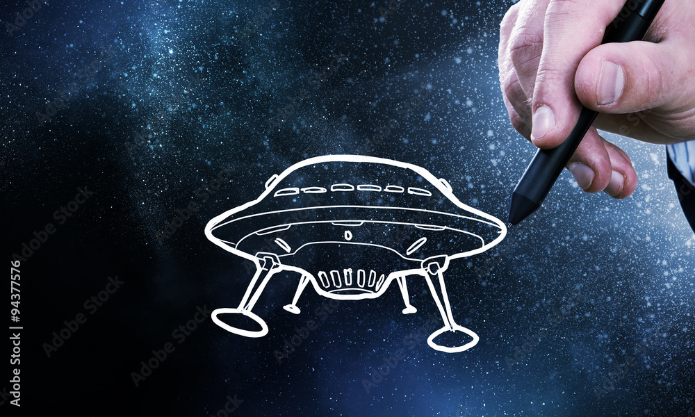 UFO ship. Concept image Stock Photo | Adobe Stock
