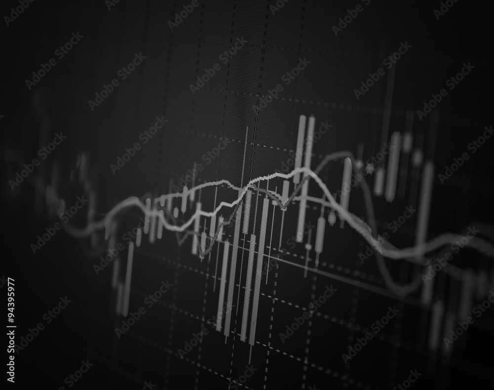 Stock exchange chart graph. Finance business background. Abstract stock ...