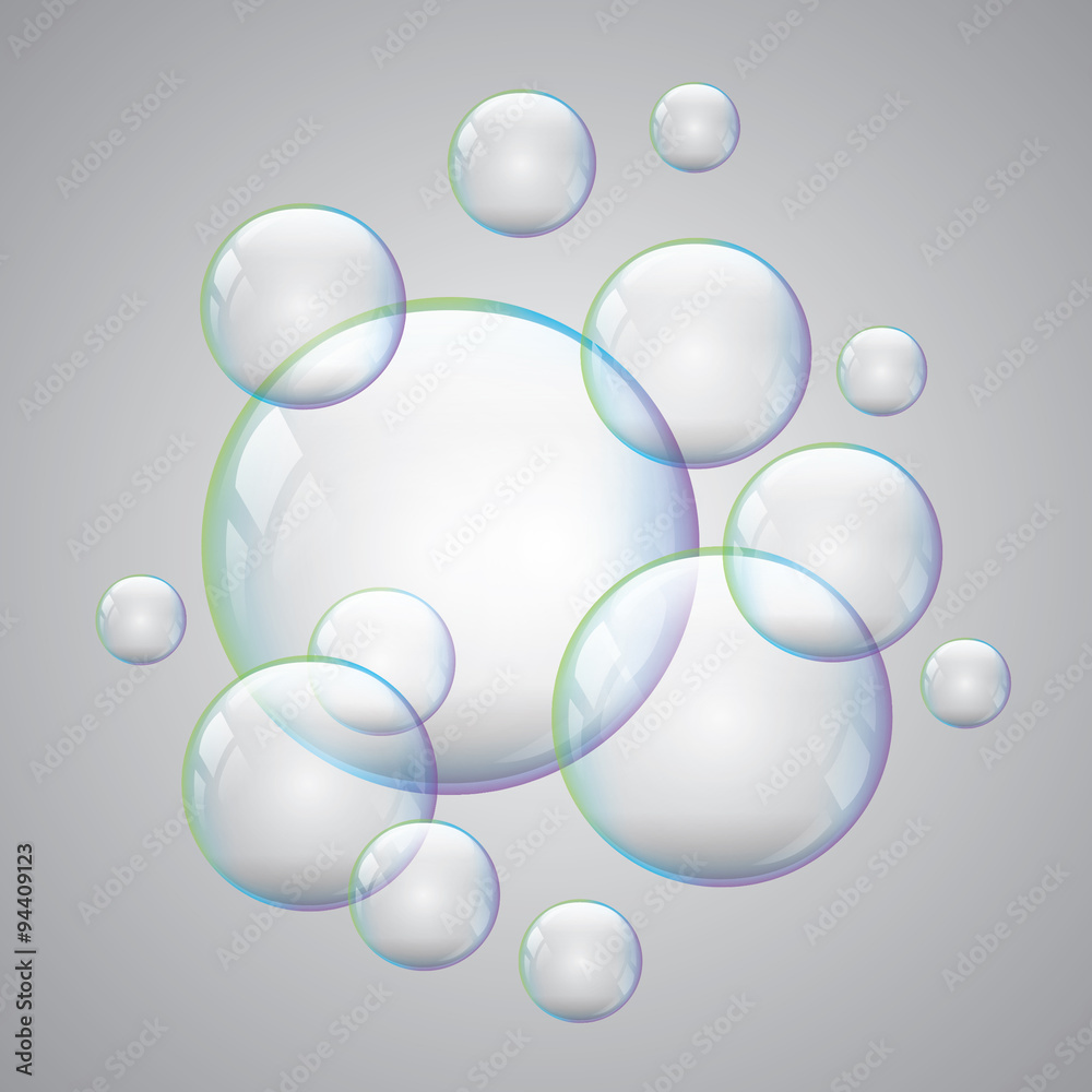 Realistic bubble illustration vector Stock Vector | Adobe Stock