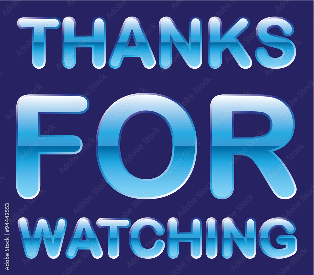 Thanks for watching Stock Vector | Adobe Stock