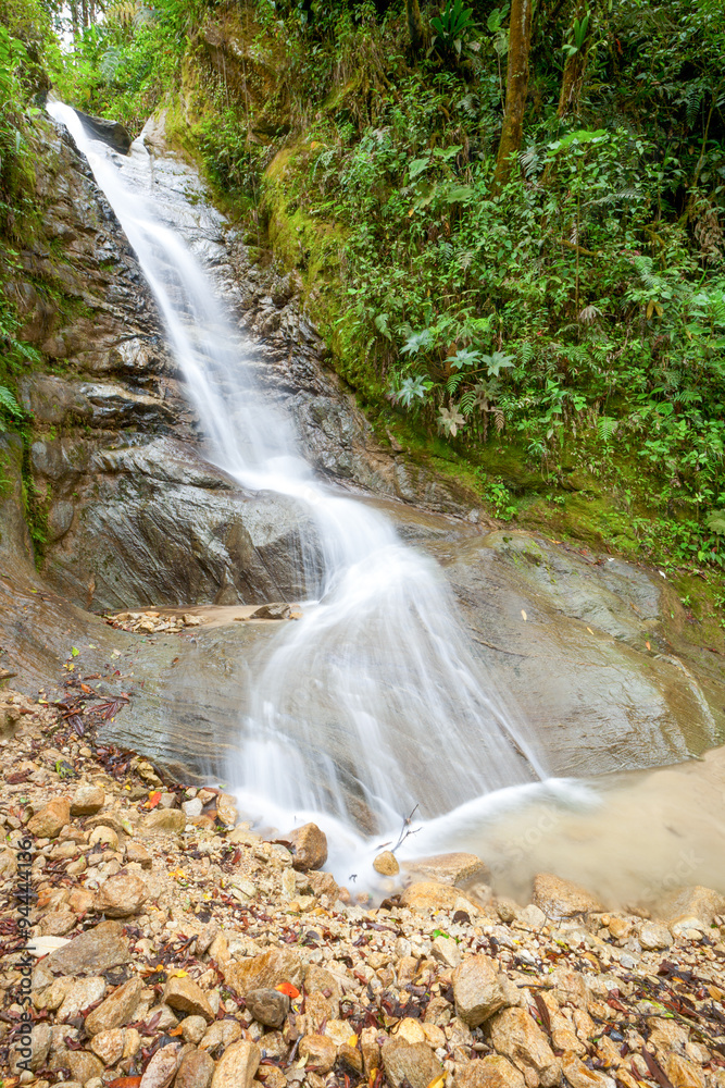 Experience the breathtaking beauty of the Machay Mountain waterfall ...