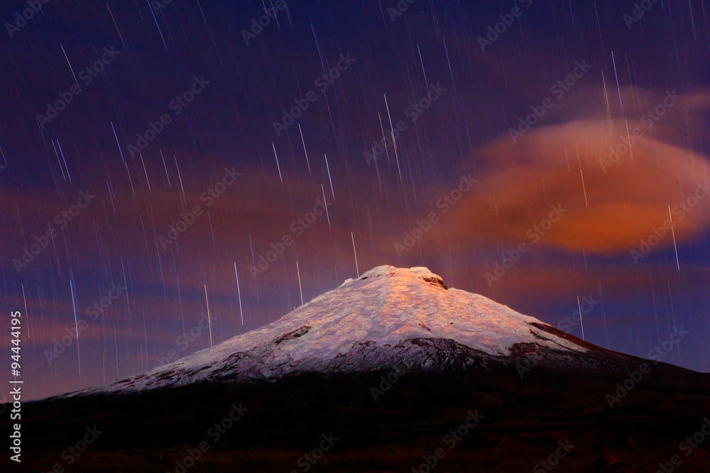 cotopaxi stars ecuador night scene in cotopaxi national park ecuador ...