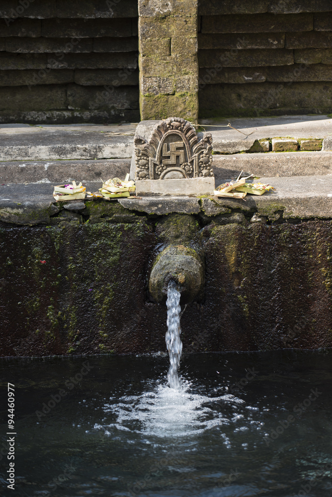 Holy Spring Water Tirta Empul Hindu Temple , Bali Indonesia. Stock ...