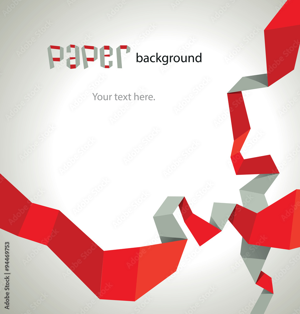Vector paper background, red. Image of abstract background looking like ...