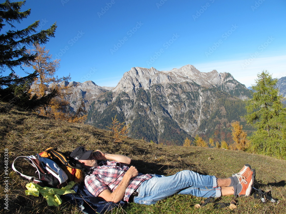 erholung im gebirge Stock-Foto | Adobe Stock