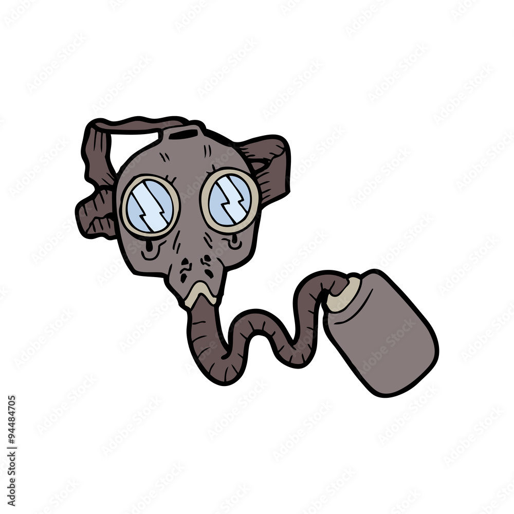 cartoon gas mask Stock Vector | Adobe Stock