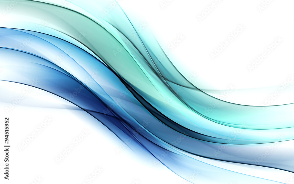 Awesome Abstract Blue Wave Design Stock Illustration | Adobe Stock