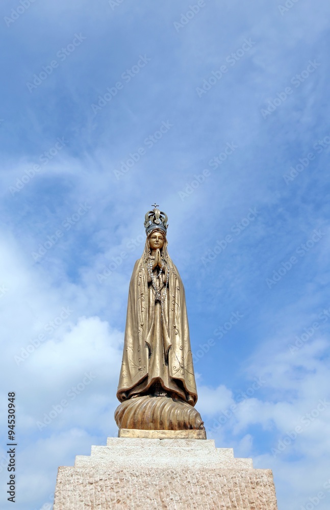 statue of Virgin Mary with the precious Crown Stock Photo | Adobe Stock
