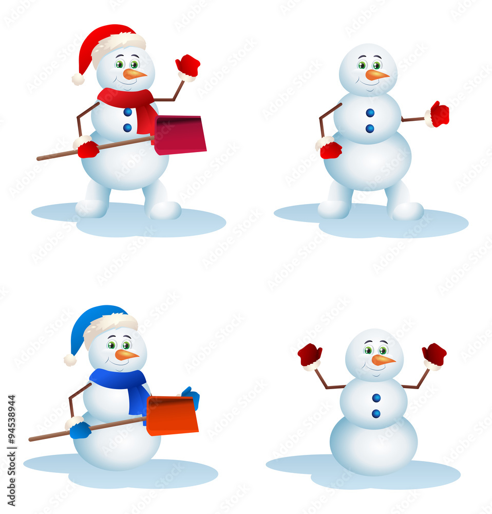 stock of snowman Stock Illustration | Adobe Stock
