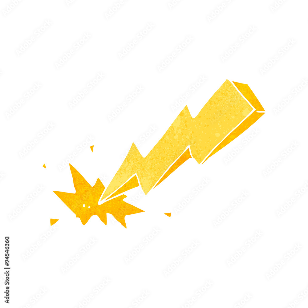 cartoon thunderbolt Stock Vector | Adobe Stock