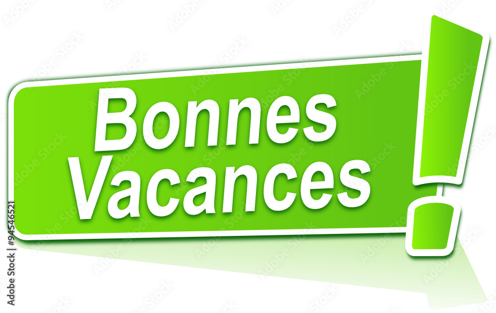 bonnes vacances sur étiquette verte Stock Vector | Adobe Stock