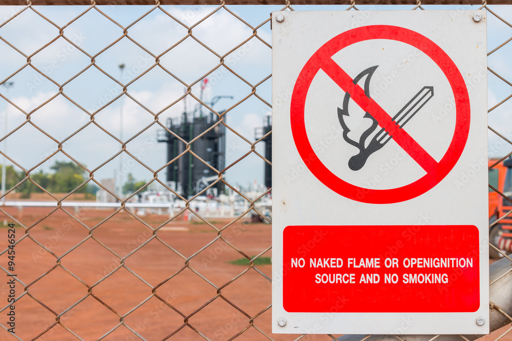 Poster Safety signs individually in oil and gas area working – Wall Art ...