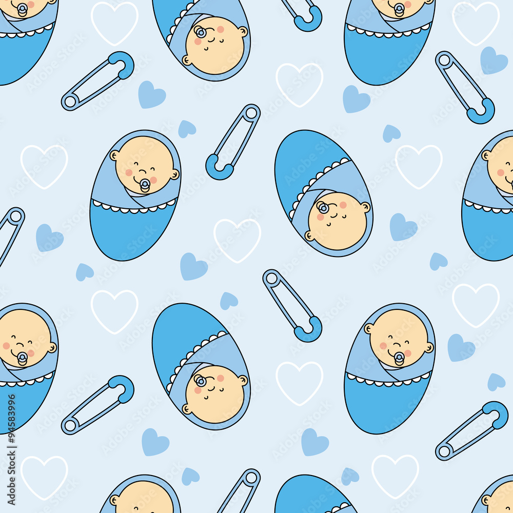 Baby blue background Stock Vector | Adobe Stock