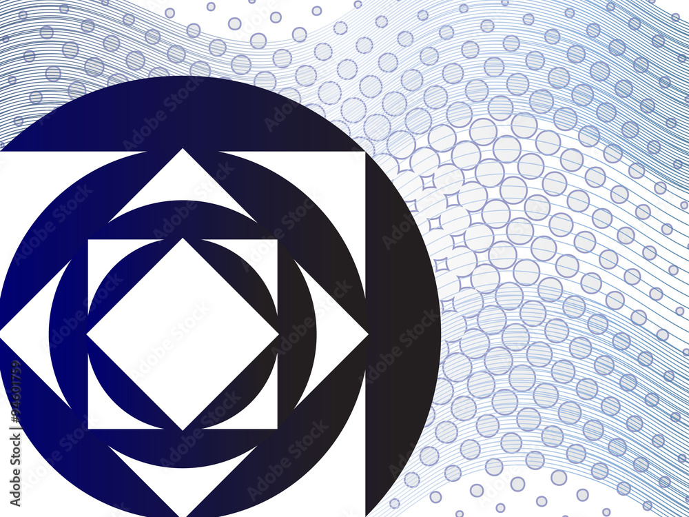 Abstract geometry background with halftone effect Stock Vector | Adobe ...