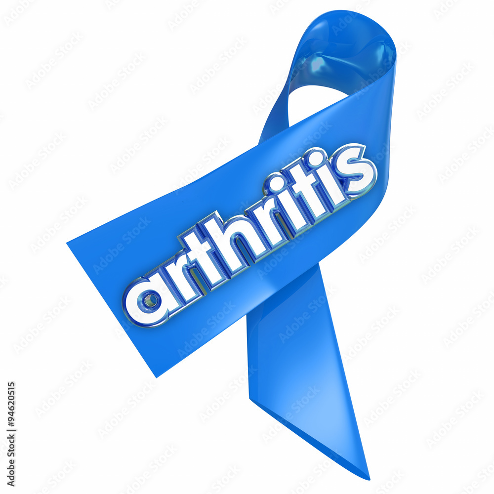 Arthritis Blue Ribbon Word Awareness Fund Raising Stock Illustration ...