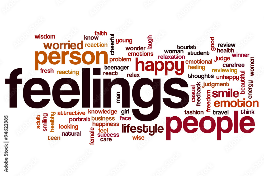 Feelings word cloud concept Stock Illustration | Adobe Stock