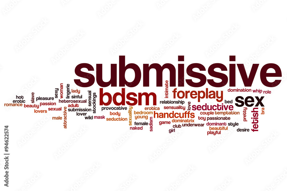Submissive word cloud concept Stock Illustration | Adobe Stock