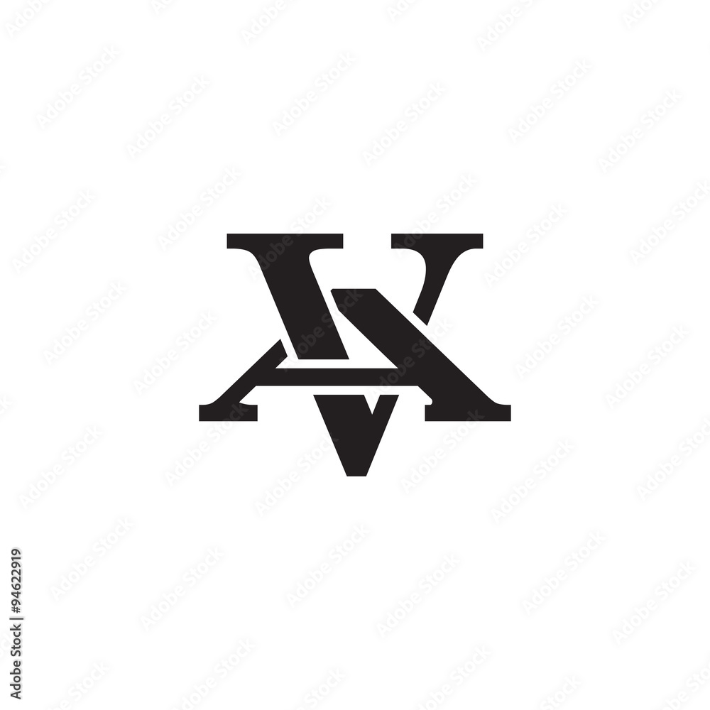 Letter A and V monogram logo Stock Vector | Adobe Stock
