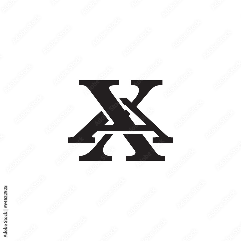 Letter A and X monogram logo Stock Vector | Adobe Stock