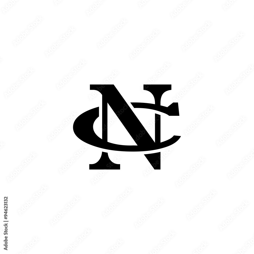 Letter C and N monogram logo Stock Vector | Adobe Stock