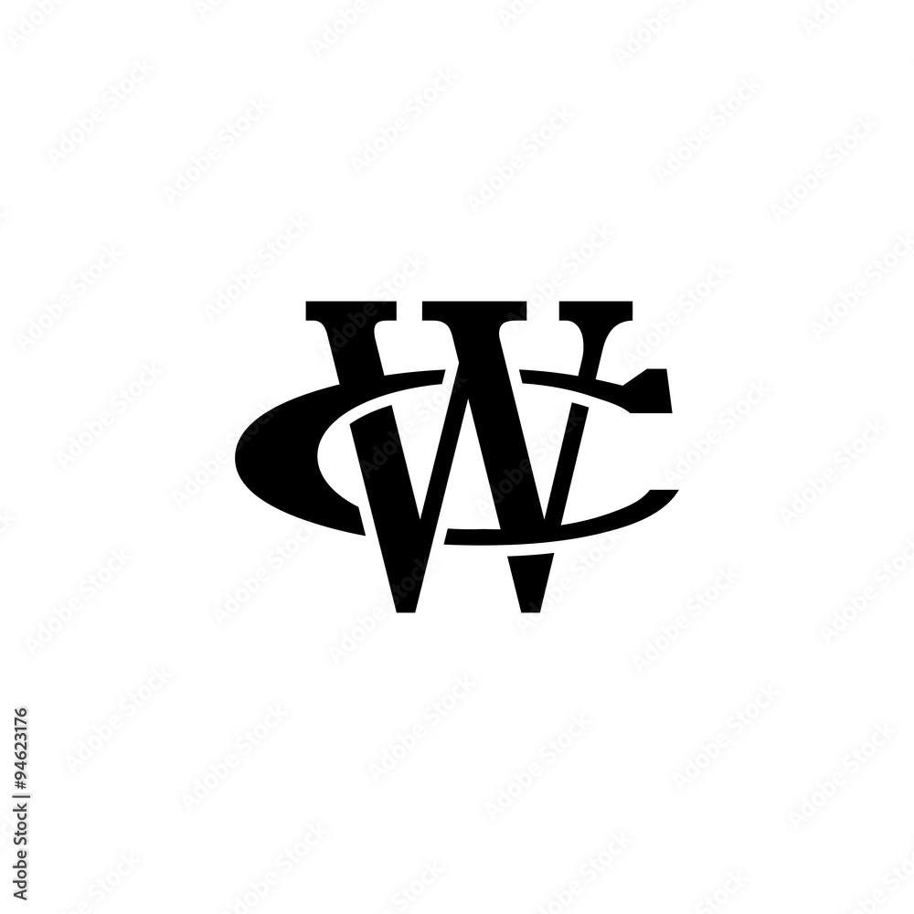 Letter C and W monogram logo Stock Vector | Adobe Stock